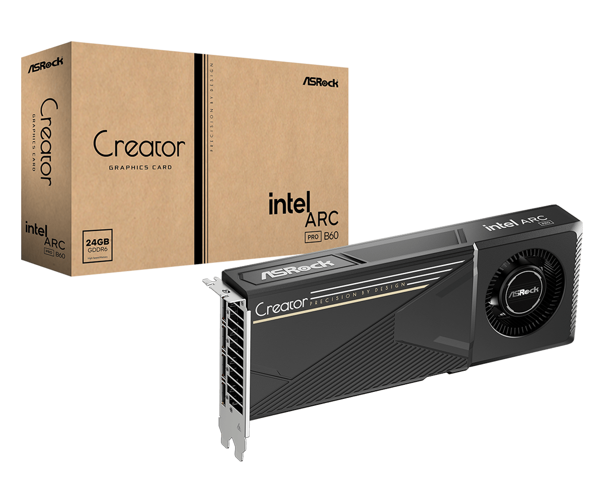 华擎科技 > Intel Arc Pro B60 创世者 24GB