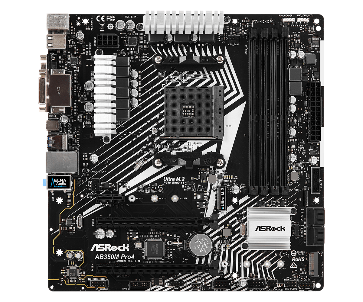 ASRock > AB350M Pro4 R2.0
