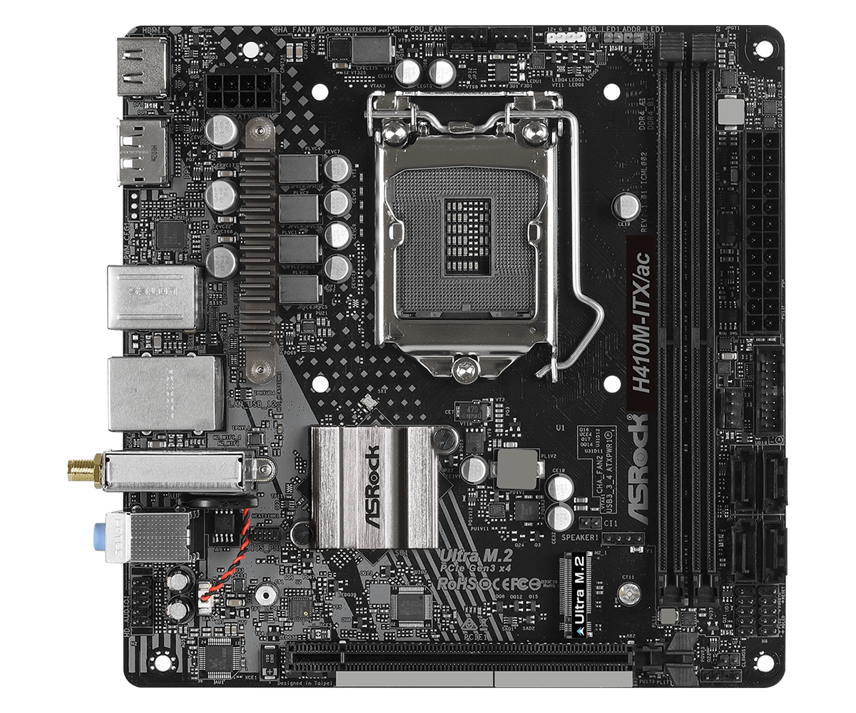 华擎科技 > H410M-ITX/ac